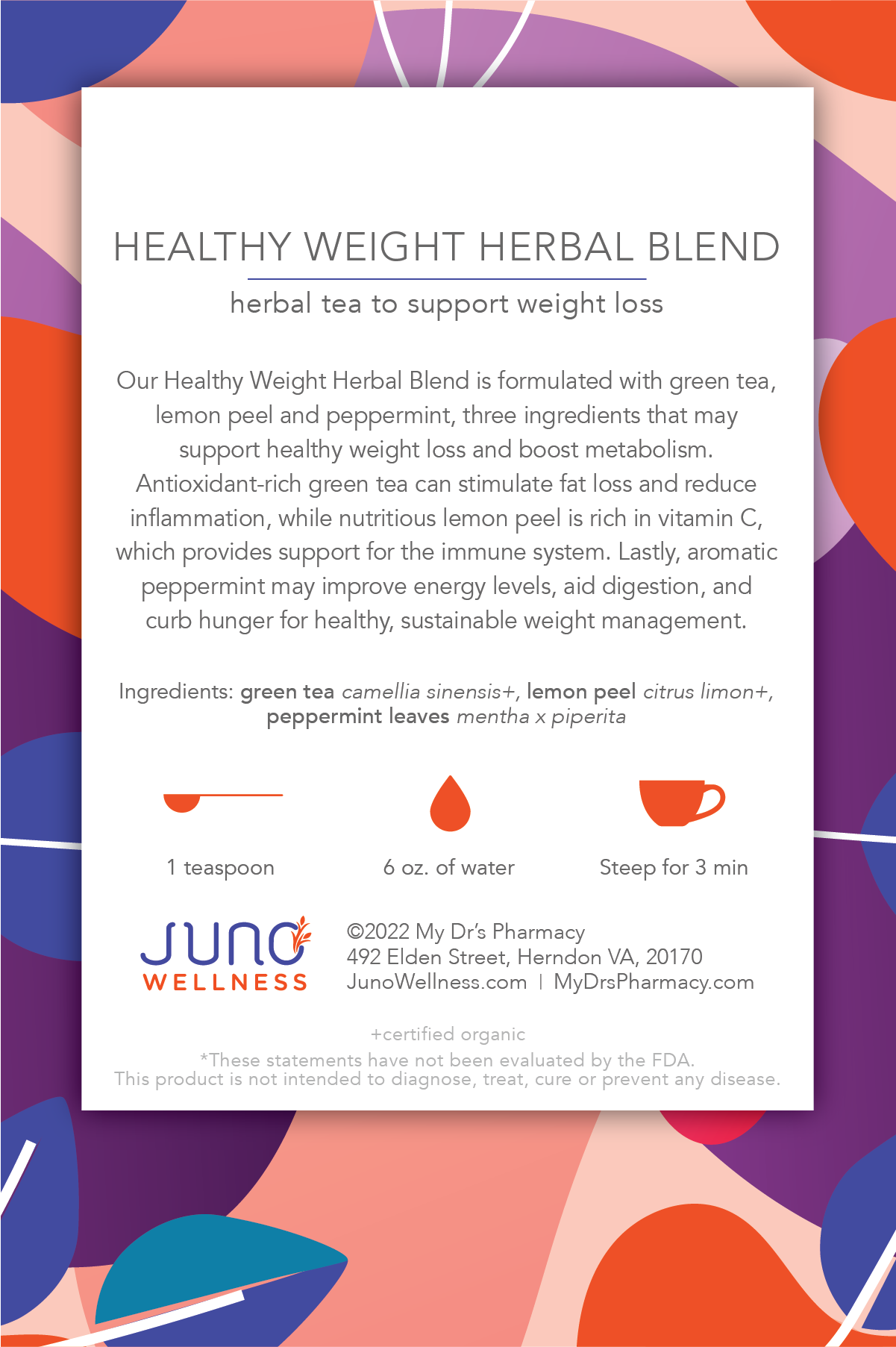 Healthy Weight Herbal Blend - Loose Leaf Tea – Juno Wellness